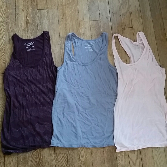 American Eagle Outfitters | Tops | 3 American Eagle Boyfriend Tanks ...